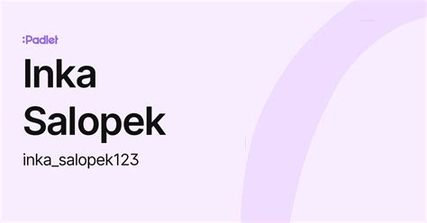 Inka Salopek Inka Salopek123 Profile Padlet
