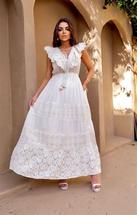 Vestido Boho Longo 4474 Atacado De Roupas Femininas Nina Luxo