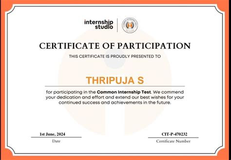 Thripuja S On Linkedin Today I Am Sharing My Small Achievement I Have