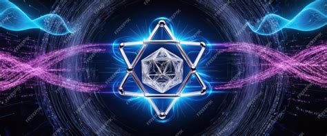 Futuristic Quantum Data Encryption Visualizer Set In A Digital