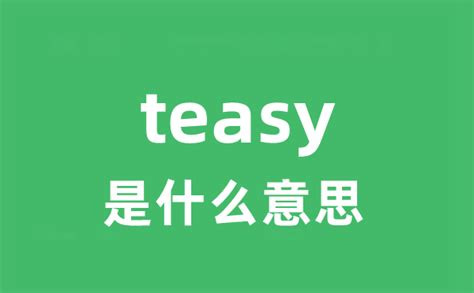 Teasy是什么意思teasy怎么读中文翻译是什么？学习力