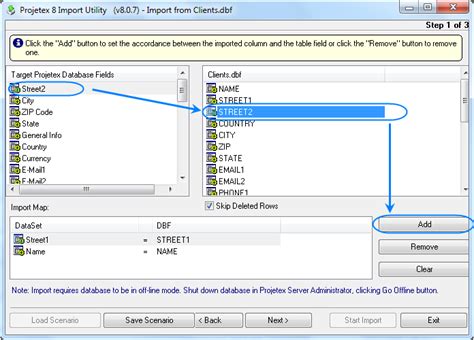 Projetex Operations Import Importing Database Importing From Dbf