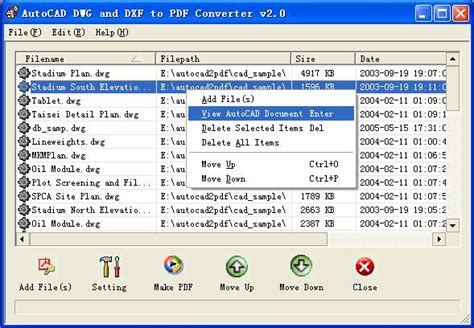 AutoCAD DWG And DXF To PDF Converter User Manual