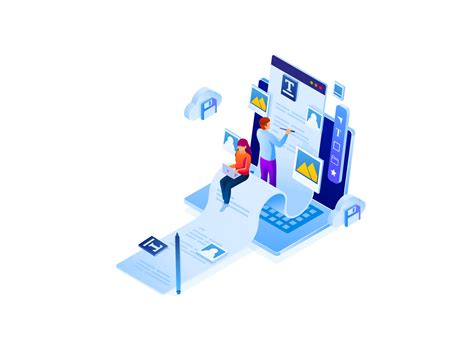 Blog Writing Isometric By Evan Fernandez On Dribbble