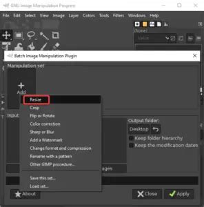 How To Batch Resize Images With GIMP In Windows 11