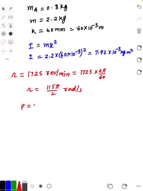 The Special Purpose Fan Is Mounted As Shown The Motor Armature Shaft