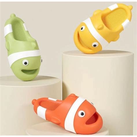 🔥có Hàng Sẵn🔥thời Trang Mùa Hè Dép Cá Hề Nemo 、dép Cá Koi đế Bánh Mì Siêu Nhẹ Cho Người Lớn