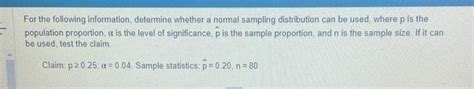 Solved For The Following Information Determine Whether A Chegg