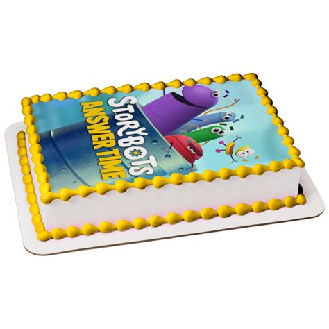 Storybots Answer Time Beep Bang Bing Boop And Bo Edible Cake Topper Im