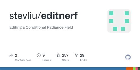 Github Stevliu Editnerf Editing A Conditional Radiance Field