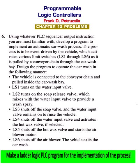Solved Programmable Logic ControllerS Frank D Petruzella Chegg