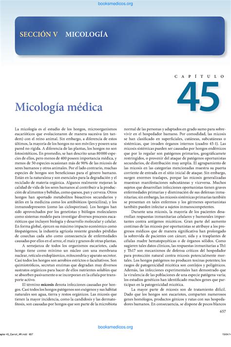 Split PDFFile 671 to 718 657 Micología médica 45 C A P Í T U L O La