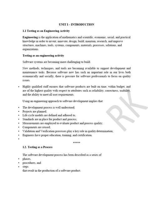 Unit 1 Pdf Software Testing Software Bug