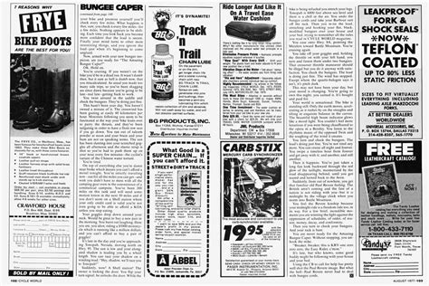 Jml Products Travel Ease Water Cushion Cycle World August 1977