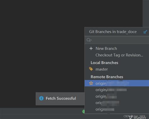 Idea不显示git远程分支idea 看不到远程分支 Csdn博客