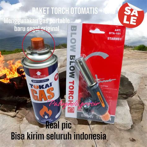 Jual Paket Gas Torch Portable Safetypematik Gas Komporapi Blow Torch