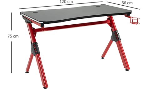 HOMCOM LED Gaming Desk Groupon