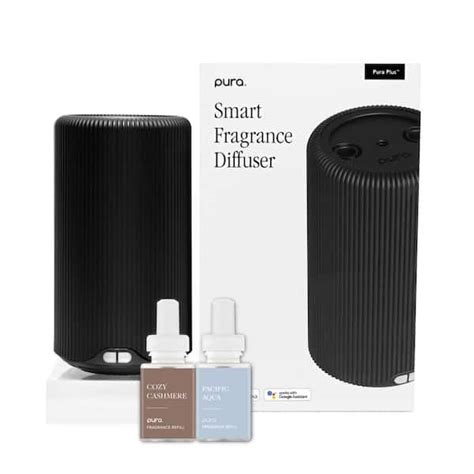 Pura Pura Plus Smart Home Fragrance Diffuser Set For Large Spaces Includes Cozy Cashmere And