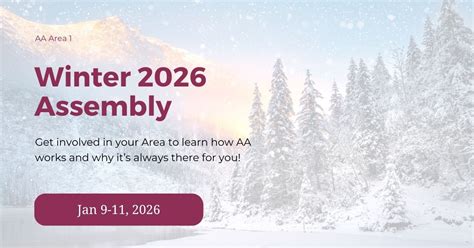 Winter Area Assembly 2026