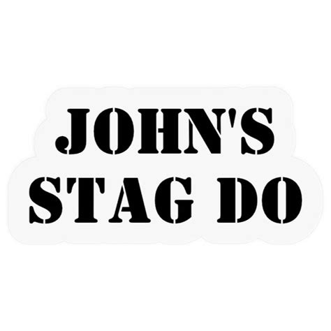 Personalized Stag Do T S Stag Do Groom Stickers Sold By Wordless Hideout Sku 25112776 Printerval