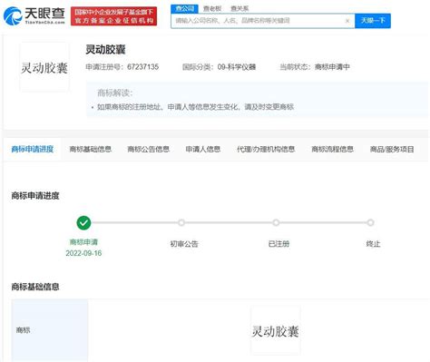 荣耀申请灵动胶囊商标 功能 终端 状态