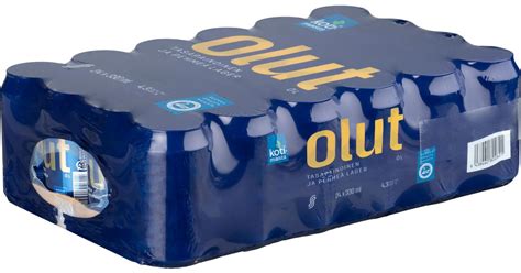 24 Pack Kotimaista Lager Olut 4 3 Tölkki 0 33 L S Kaupat Ruoan