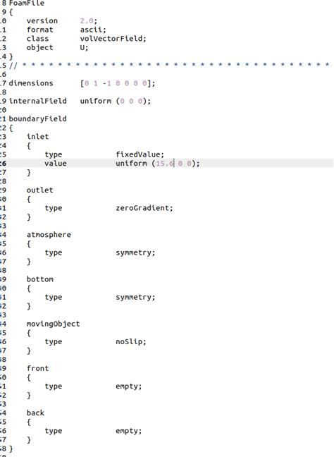 Openfoam二维圆柱绕流初始速度场