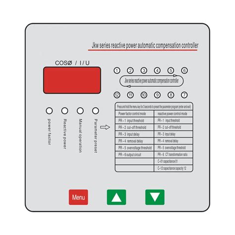 Power Factor Controller For Apfc Intelligent Power Capacitor Bank