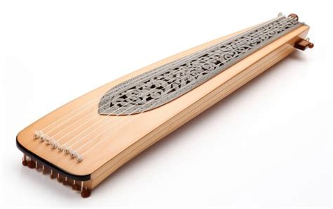 Premium Ai Image Zither Stringed Instrument On White Background