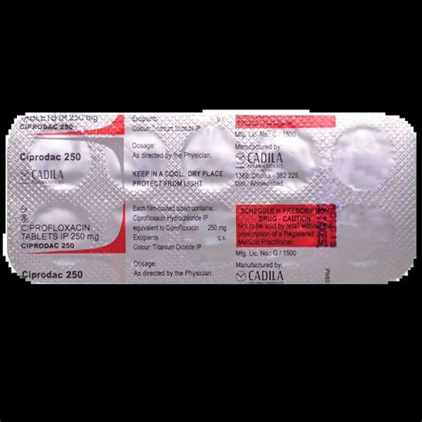 Ciprodac 250mg Tablet View Usage Side Effects Price And Subtitute