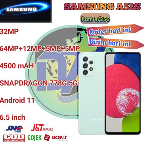 Jual Samsung A52S 5G 8/256 garansi resmi Indonesia 100%original ...