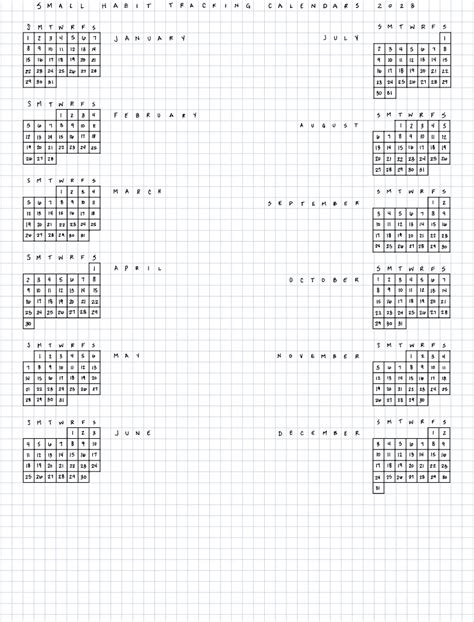 Habit Tracking Calendars 2023 Notability Gallery
