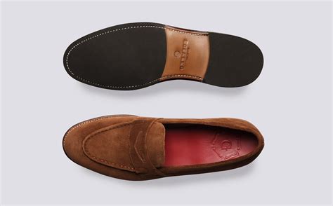 Lloyd Mens Loafers In Brown Suede Grenson