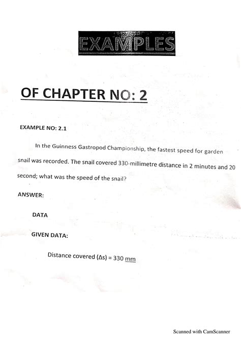 SOLUTION Th Class Physics Notes Solve Examples Of Chapter Studypool