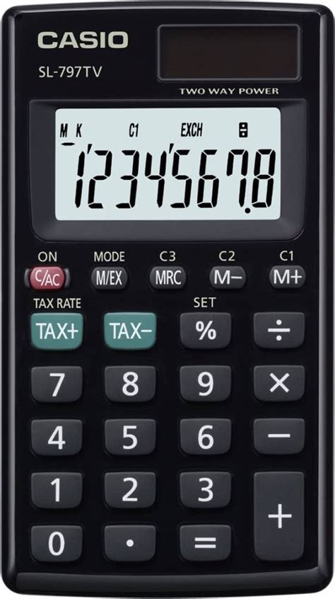 CASIO SL TV BK W DP HESAP MAKİNESİ