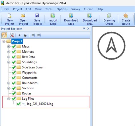 configure interval logging eye4software hydromagic hydrographic