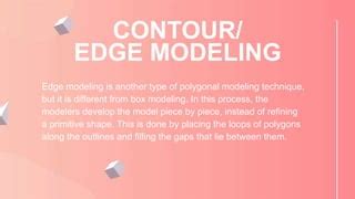 D Modeling Techniques Types And Specific Applications PPTX D Graphics Computer