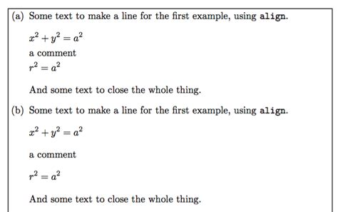Align Noalign In A List Environment TeX LaTeX Stack Exchange