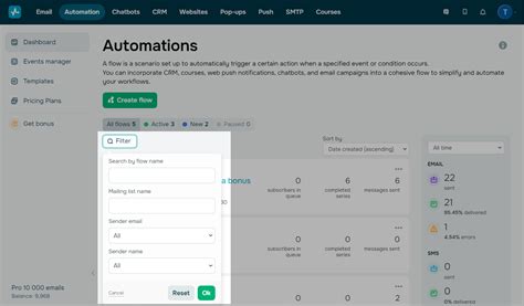 How To View Automated Flows Sendpulse