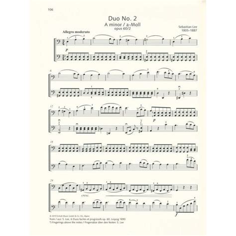 Schott Cello Duets Thomann Uk