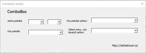 Combobox Ve Formul Ch Excel Od A Do Z Vba Kolen Konzultace