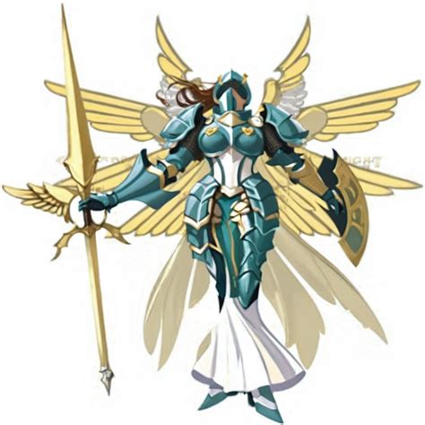 Armored Angel Knight Character Art Stable Diffusion Online