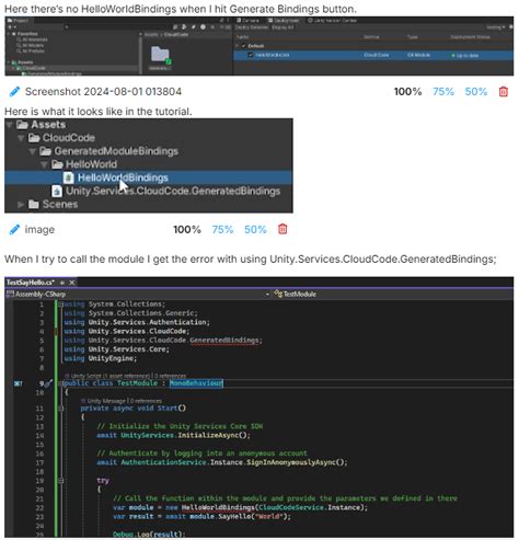The Type Or Namespace Name Generatedbindings Does Not Exist In The