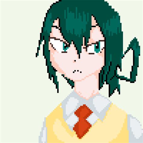 Editing Asui Tsuyu Genderbend Free Online Pixel Art Drawing Tool
