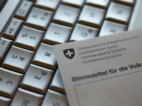 three quarters of swiss in favour of e voting option swi swissinfo ch
