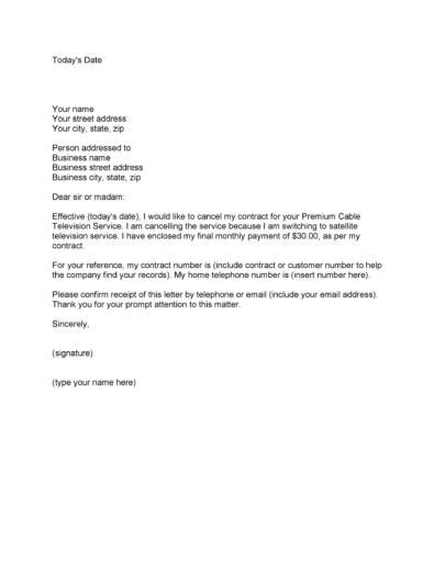 41 Professional Cancellation Letters Gym Insurance Contract MORE