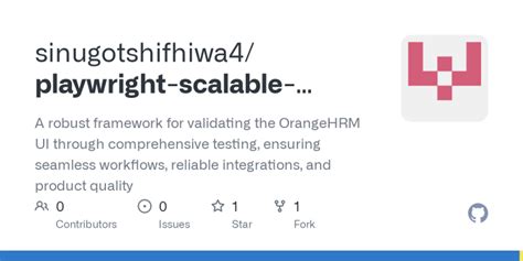 🚀 Playwright Test Automation With The Orange Hrm Framework 🧪 Tshifhiwa Sinugo