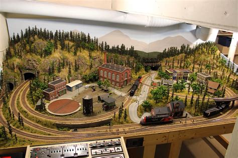 True Model Train Artist With All The Track Switches Love The Tunnel
