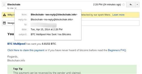 Blockchain Email Phishing Rbitcoin