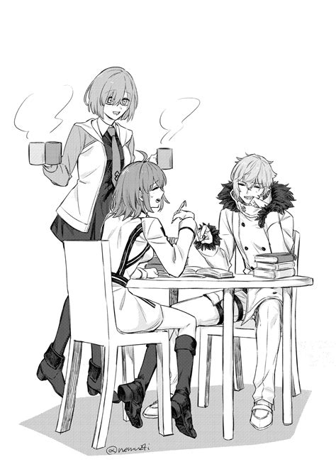 Mash Kyrielight Fujimaru Ritsuka Kadoc Zemlupus And Fujimaru Ritsuka